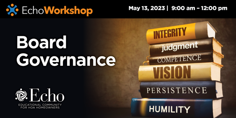 Educational Workshop: Leadership & Governance - Educational Community for Homeowners (ECHO)